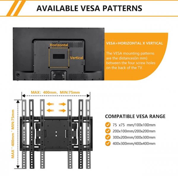 TV Wandhalterung Schwenkbare Neigbare TV Halterung für 26-55 Zoll | Midyatmarkt